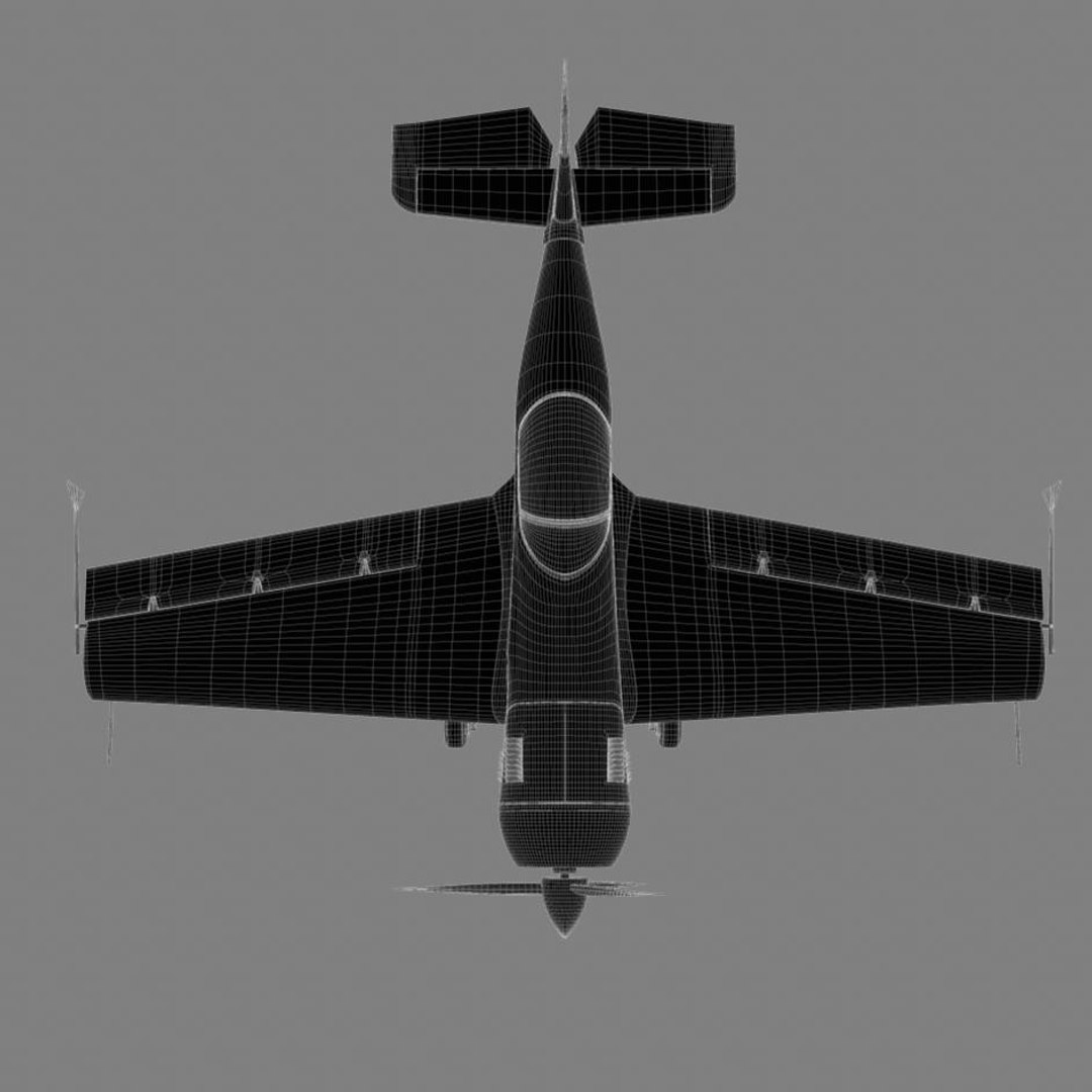 3d model sukhoi stunt plane