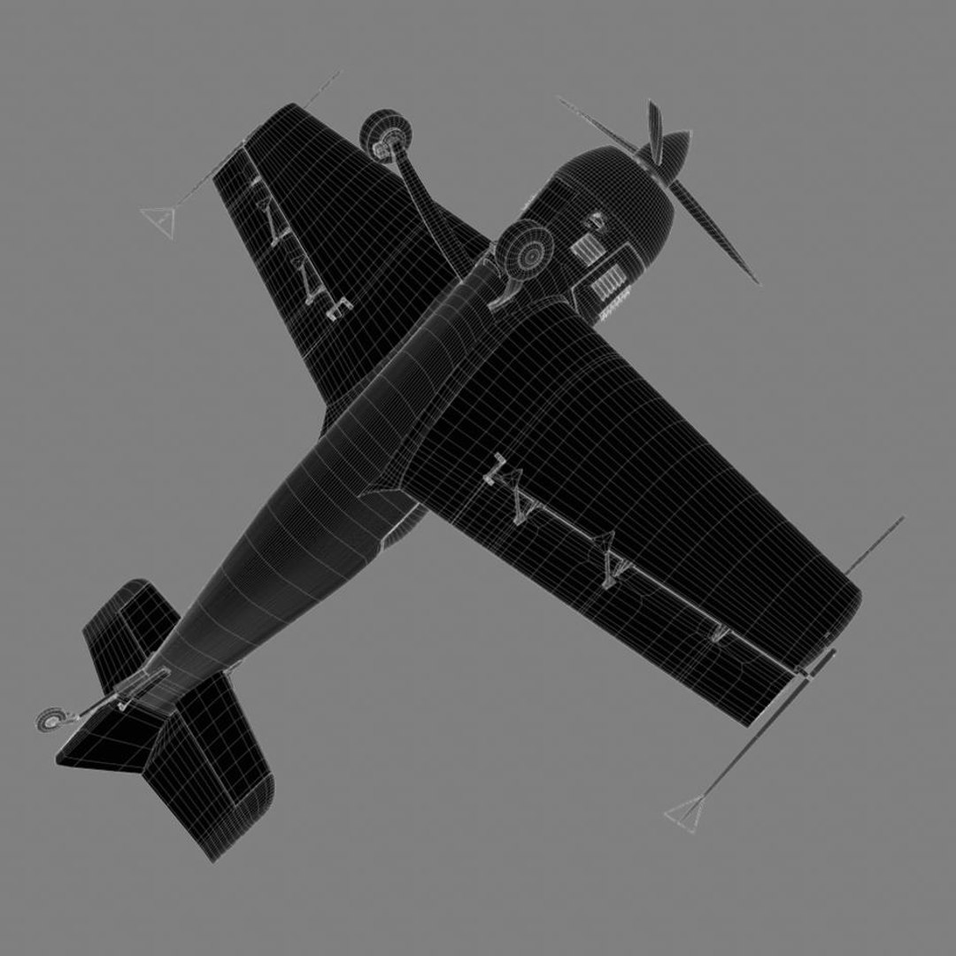 3d model sukhoi stunt plane