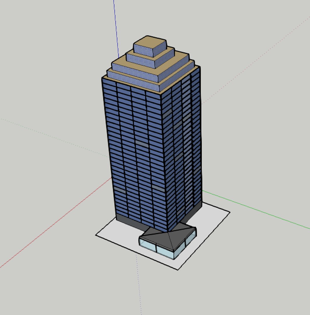 simple skyscraper 3d 3ds