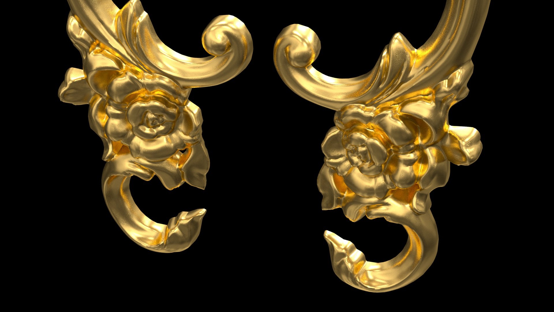 Plaster Decorative Bow DS222 3D Model - TurboSquid 2385927