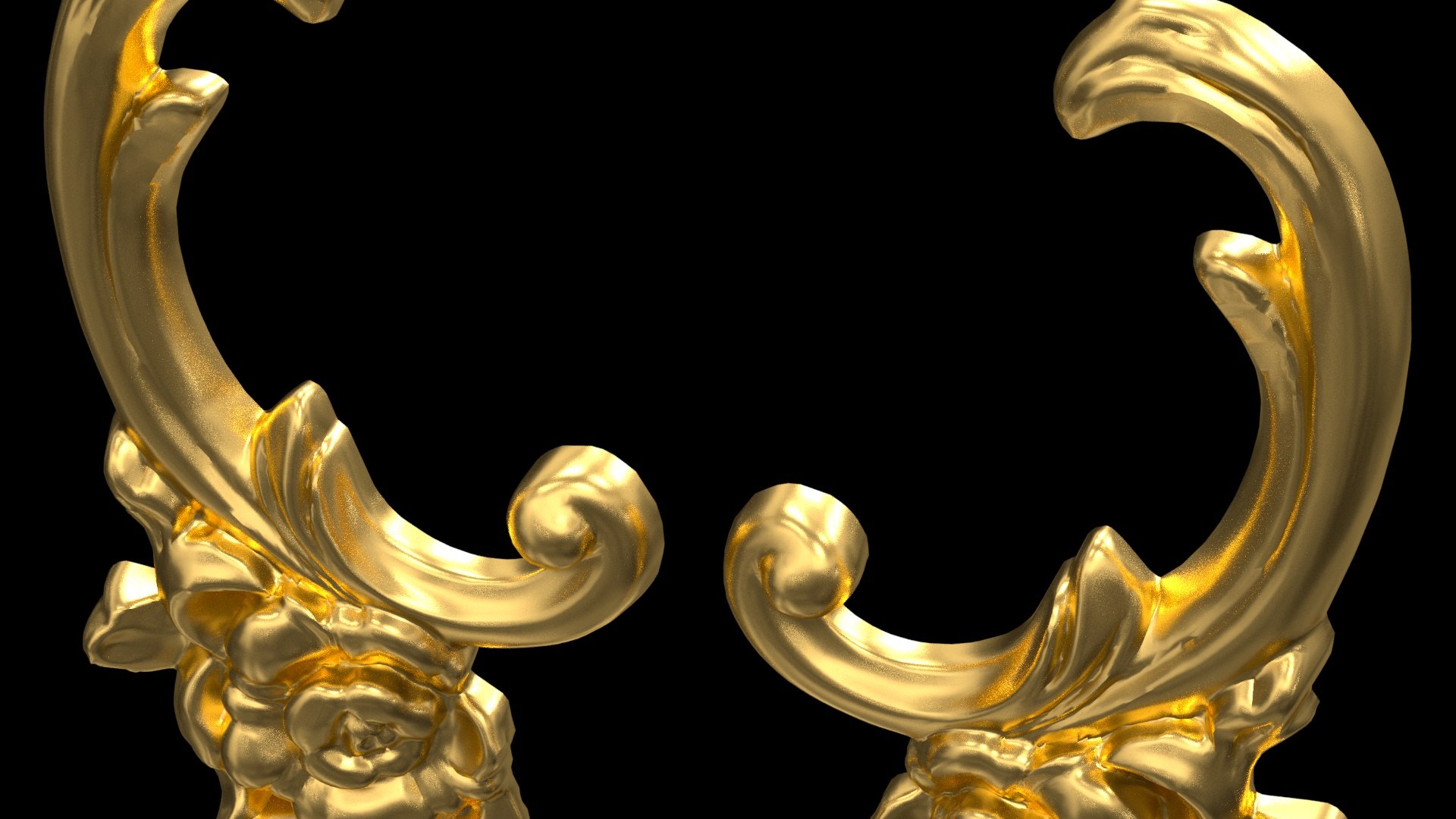 Plaster Decorative Bow DS222 3D Model - TurboSquid 2385927