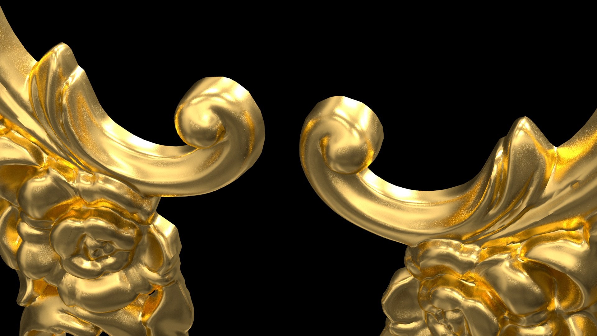 Plaster Decorative Bow DS222 3D Model - TurboSquid 2385927