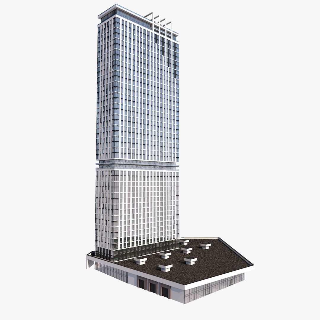 High-rise Rise Apartment 3D Model - TurboSquid 1384009