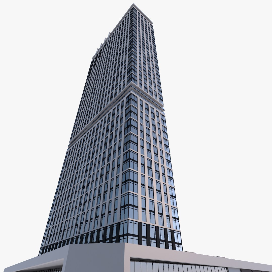 High-rise Rise Apartment 3D Model - TurboSquid 1384009