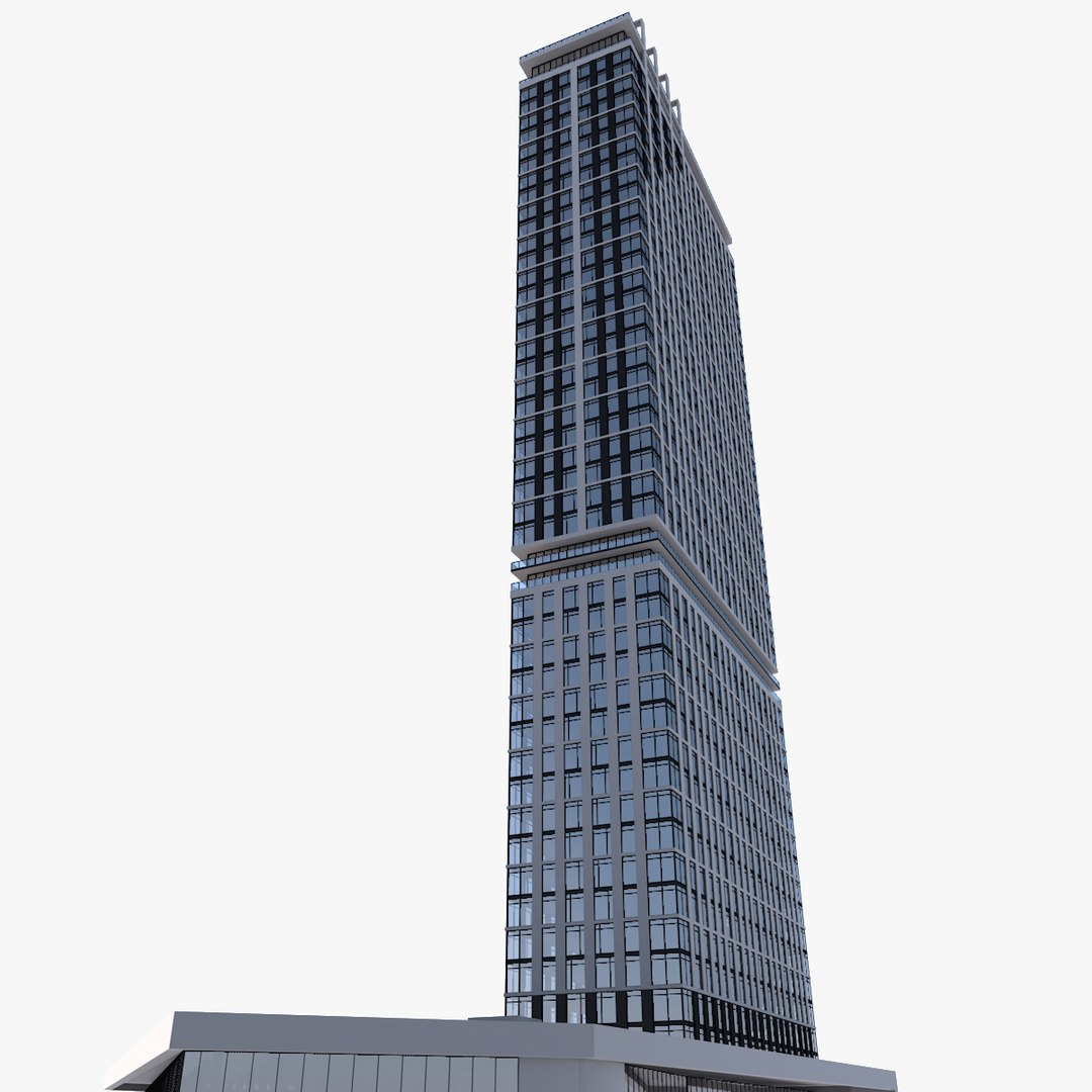 High-rise Rise Apartment 3D Model - TurboSquid 1384009