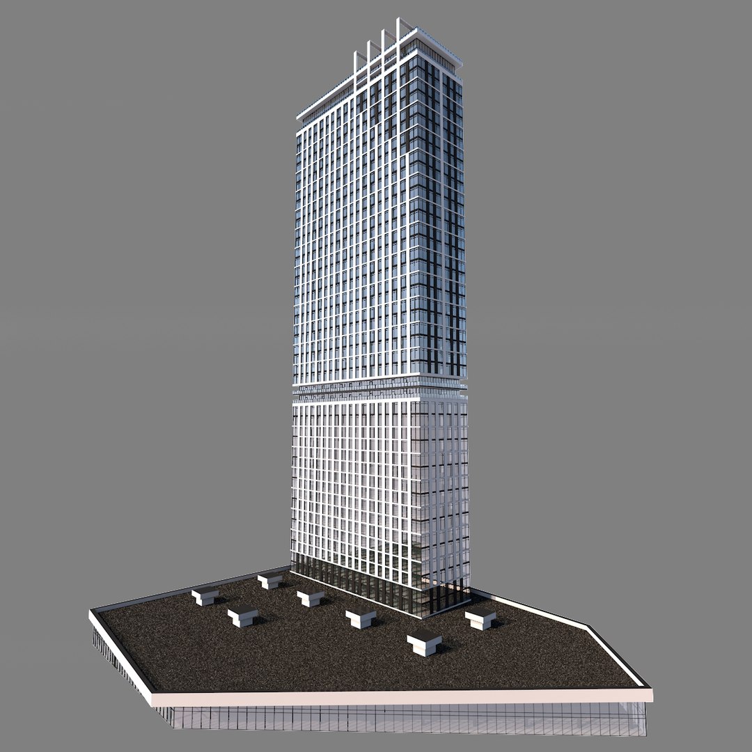High-rise Rise Apartment 3D Model - TurboSquid 1384009