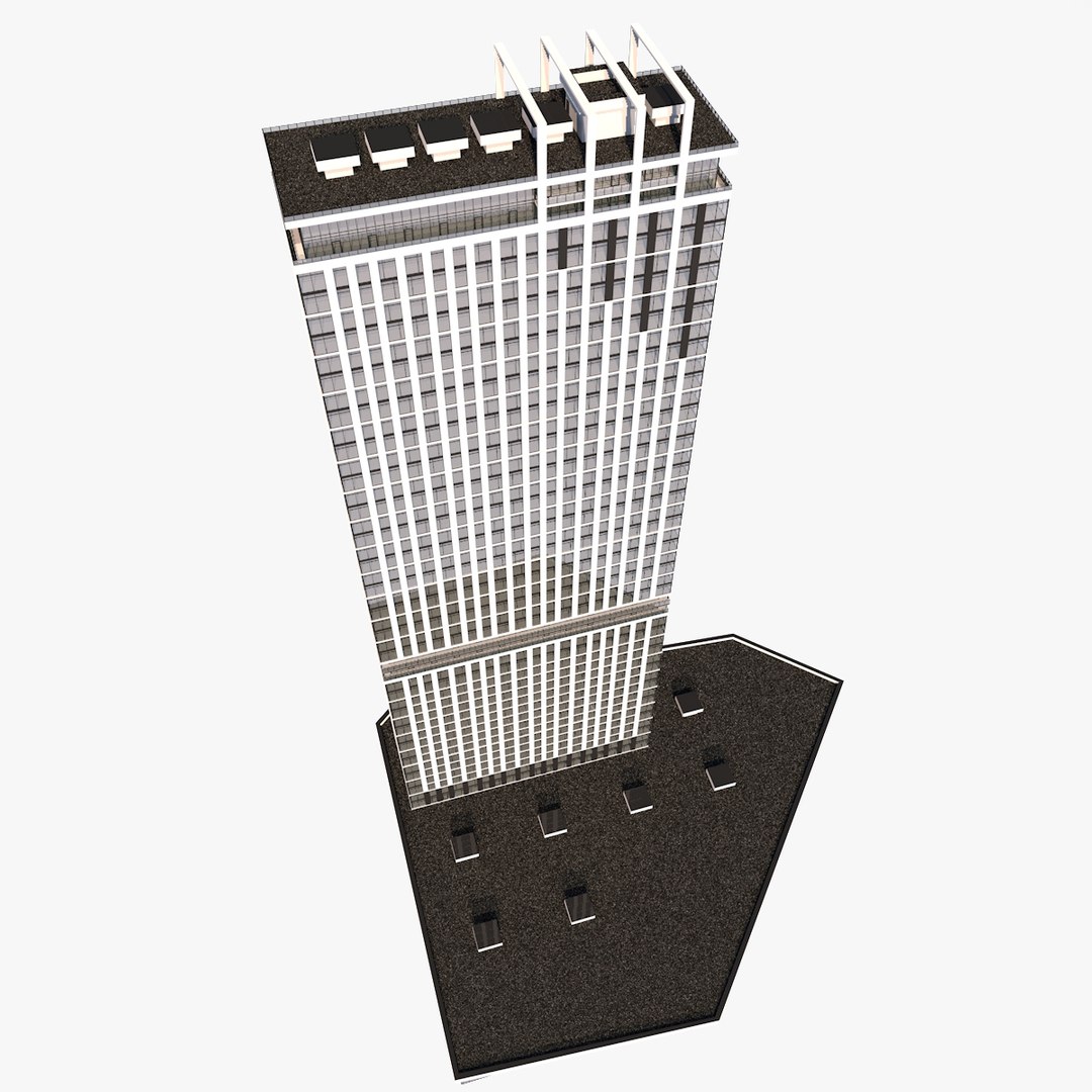 High-rise Rise Apartment 3D Model - TurboSquid 1384009