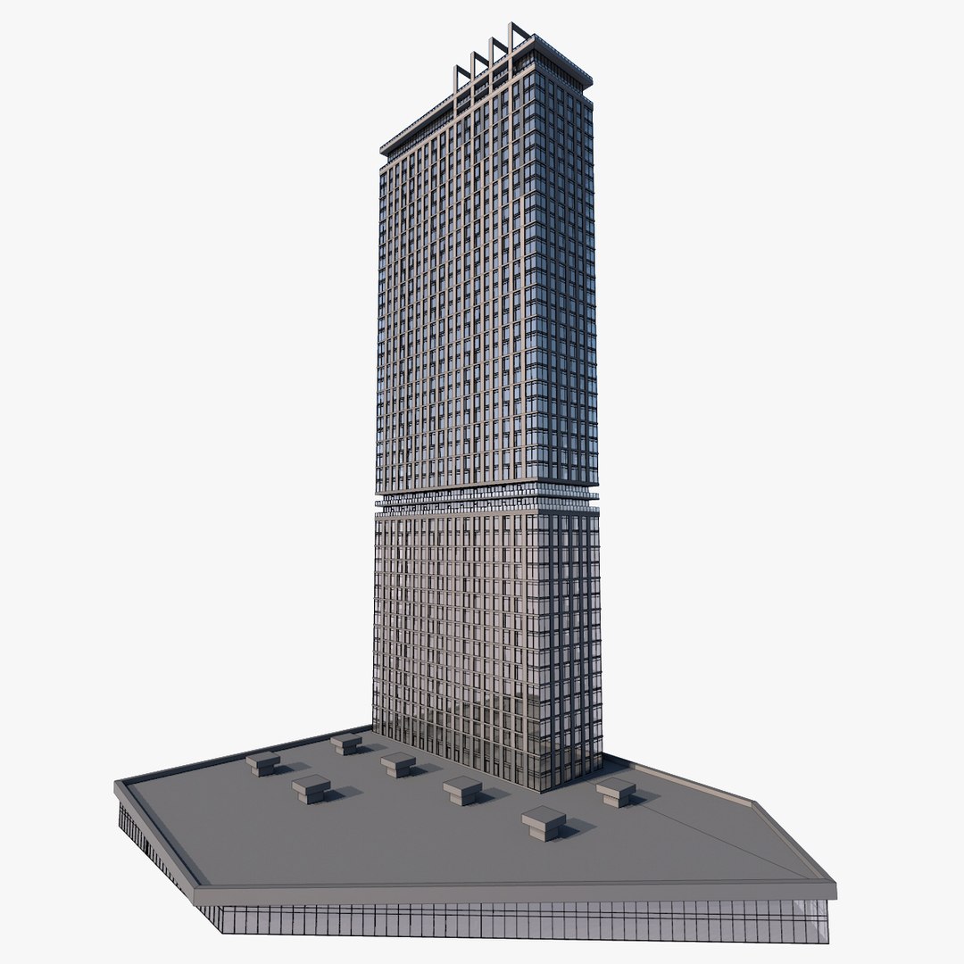 High-rise Rise Apartment 3D Model - TurboSquid 1384009
