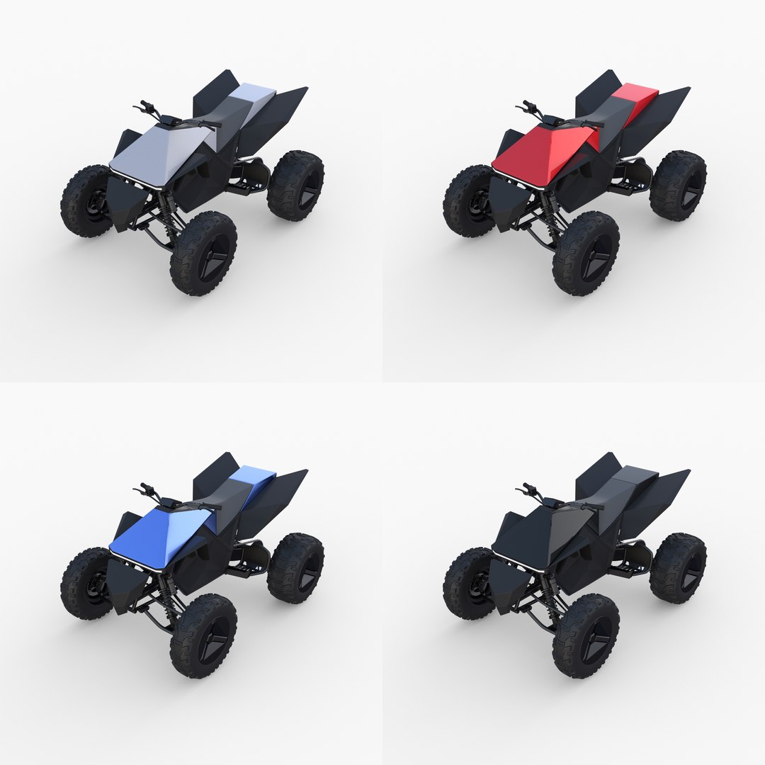 Tesla Cyberquad Atv Quads 3D - TurboSquid 1599130