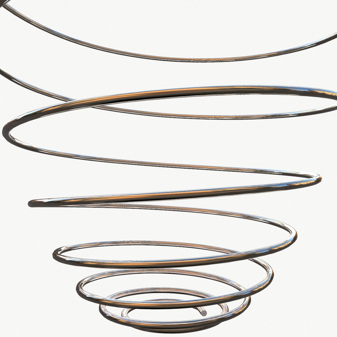 Metal Spiral Spring 3D Model - TurboSquid 1410385