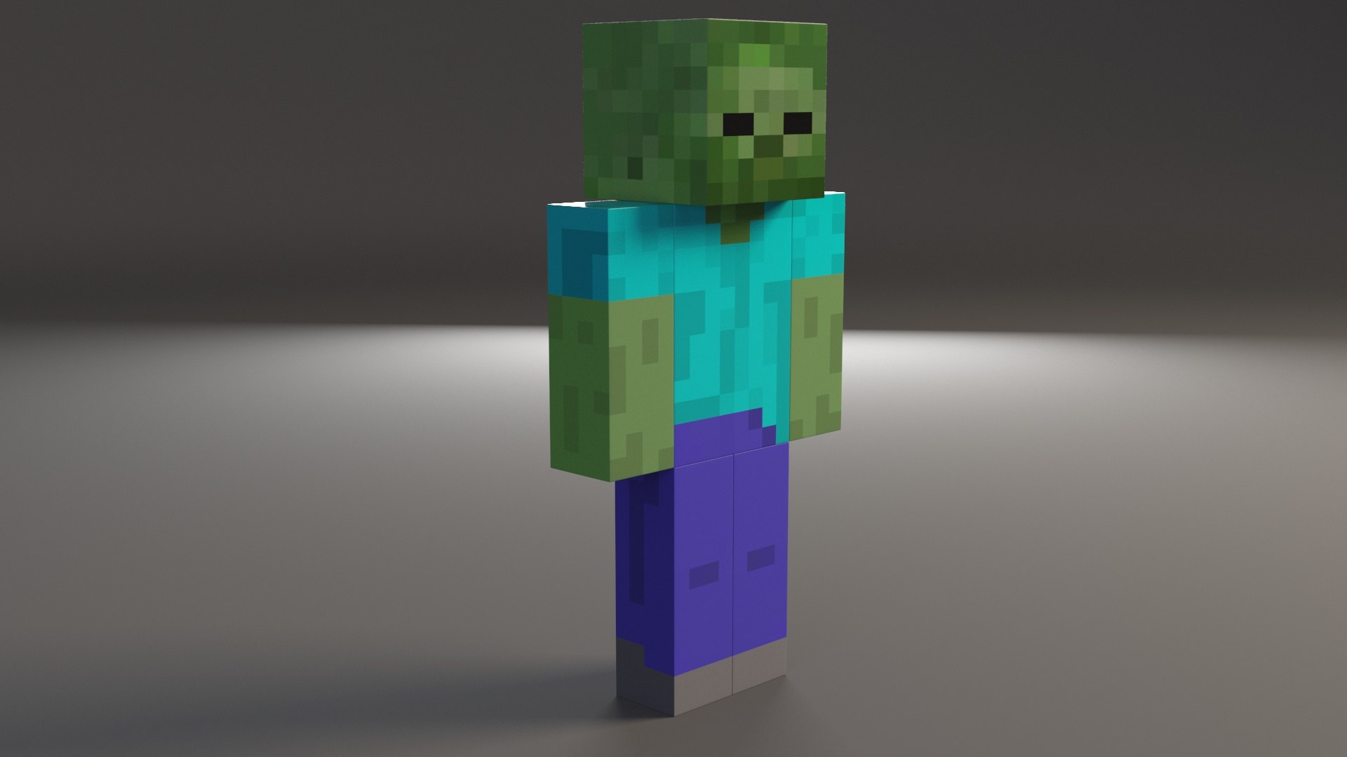 Minecraft Zombie Model - TurboSquid 1635459