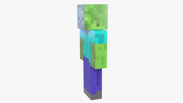 Minecraft zombie model - TurboSquid 1635459