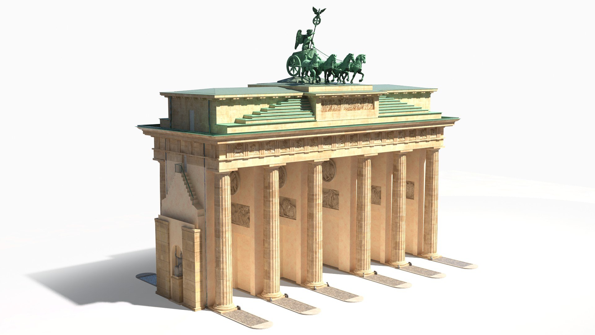 Brandenburg Gate Triumphal Arch Model 3D - TurboSquid 1697777
