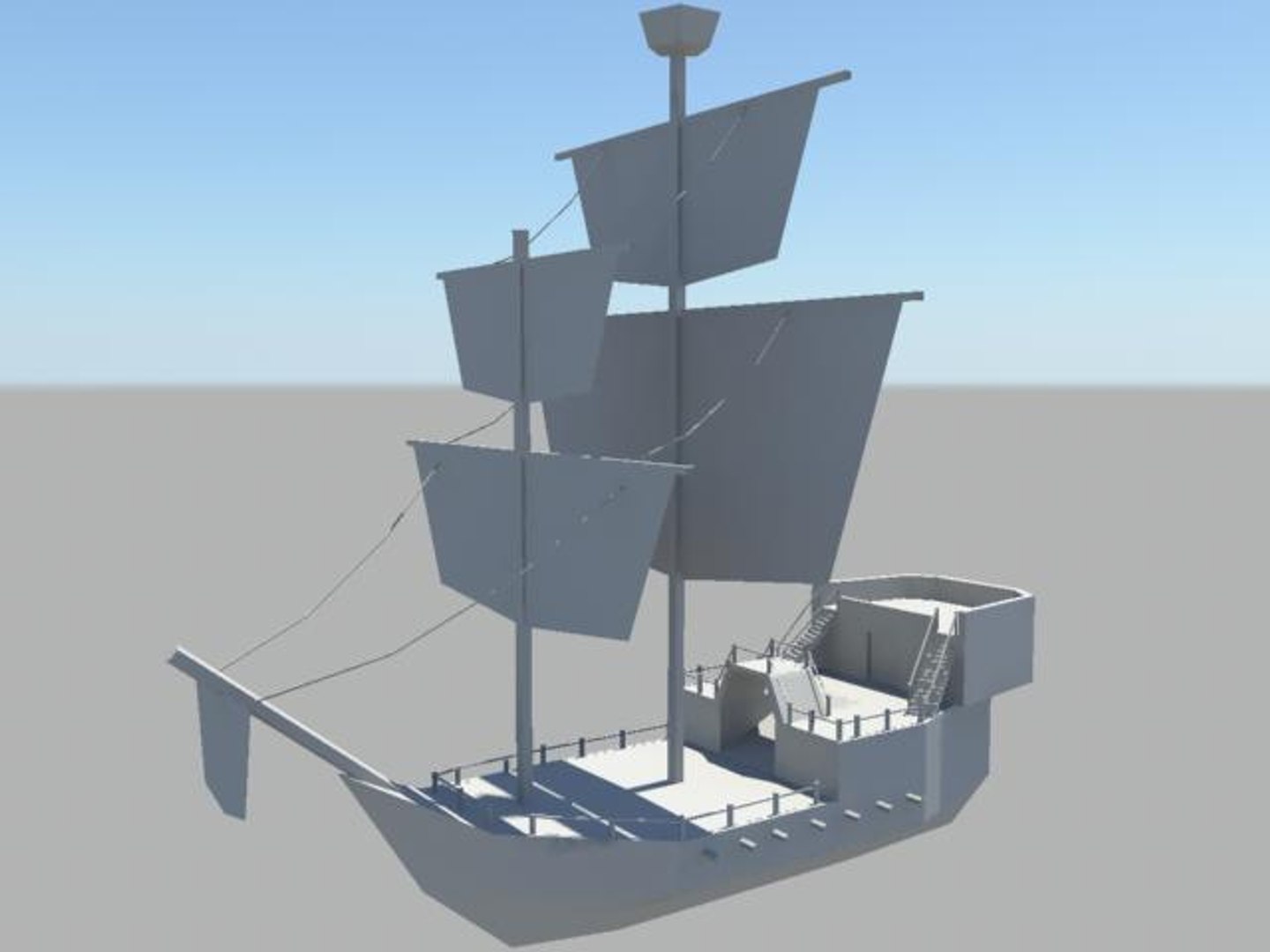 3d Pirate Ship Model