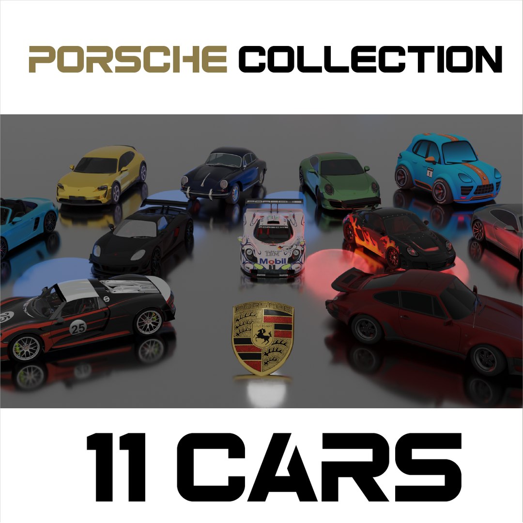 Porsche Collection High-poly 3D - TurboSquid 2164858