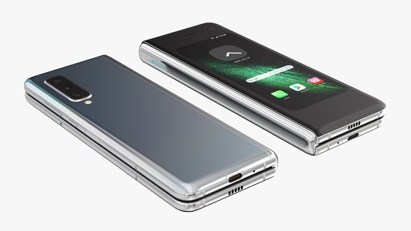 Samsung galaxy fold silver 3D - TurboSquid 1446966