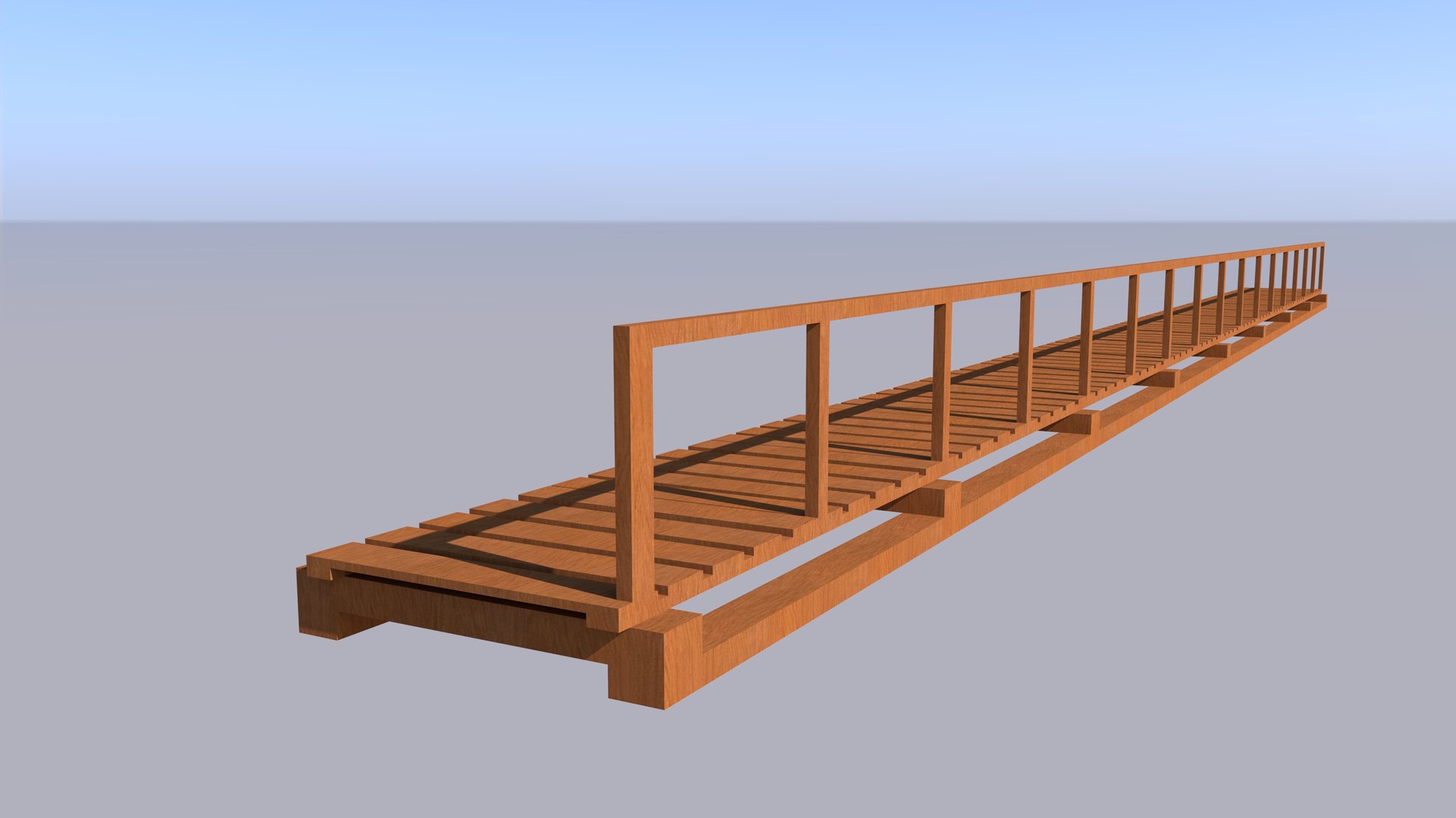 3D Model Bridge Model For Marshland - TurboSquid 2220646