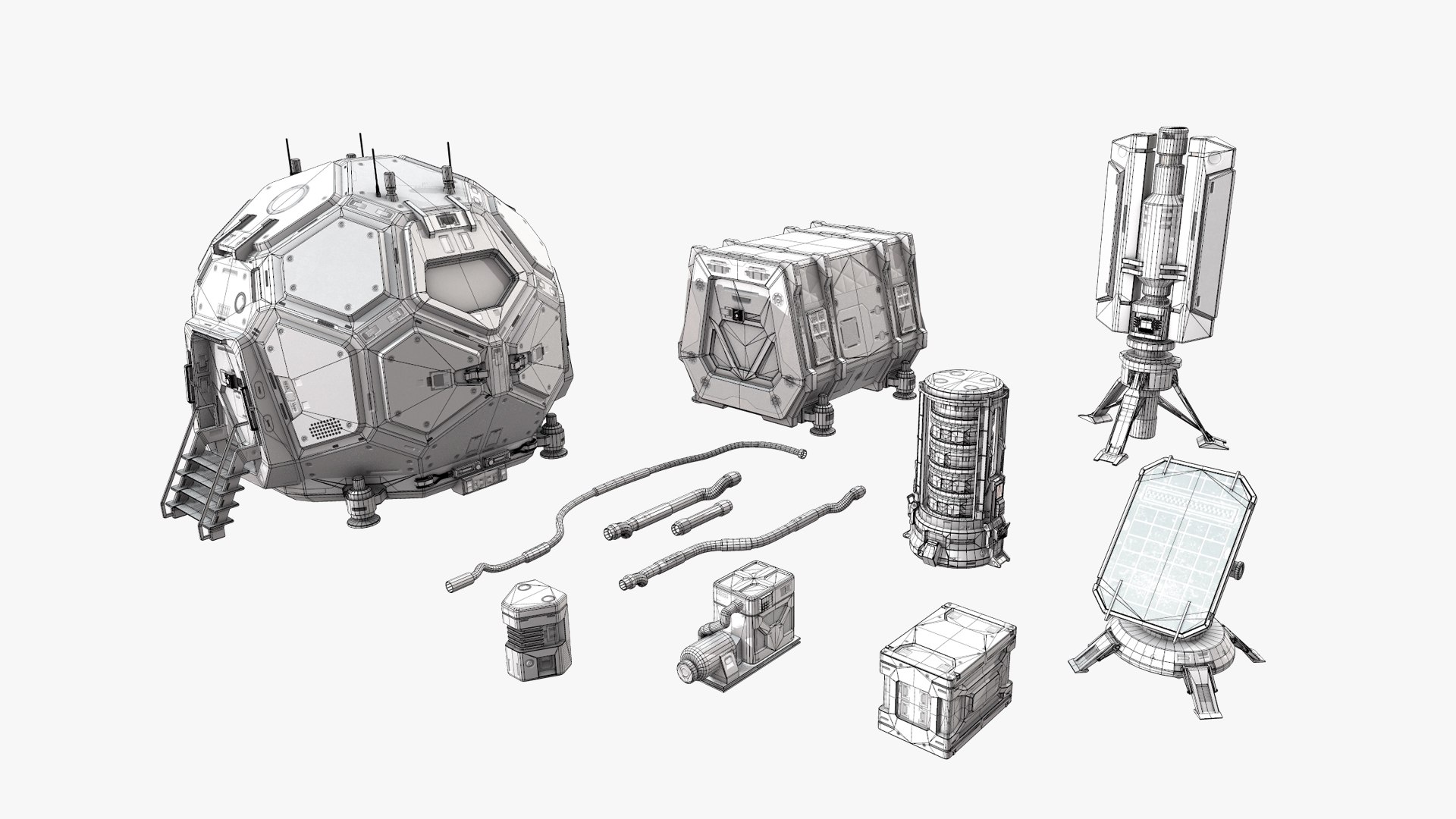 3D Mars Base Model - TurboSquid 1273574