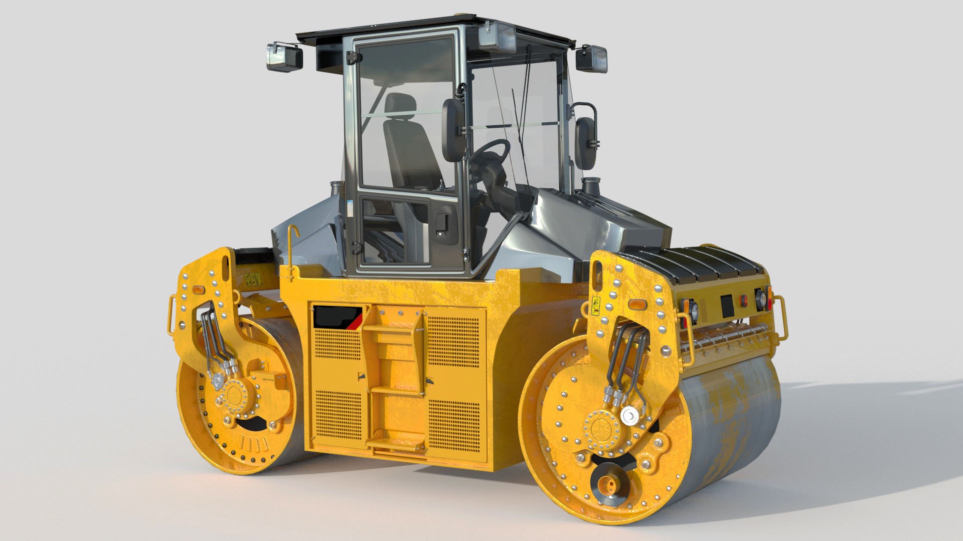 3D Road Roller - TurboSquid 2082894