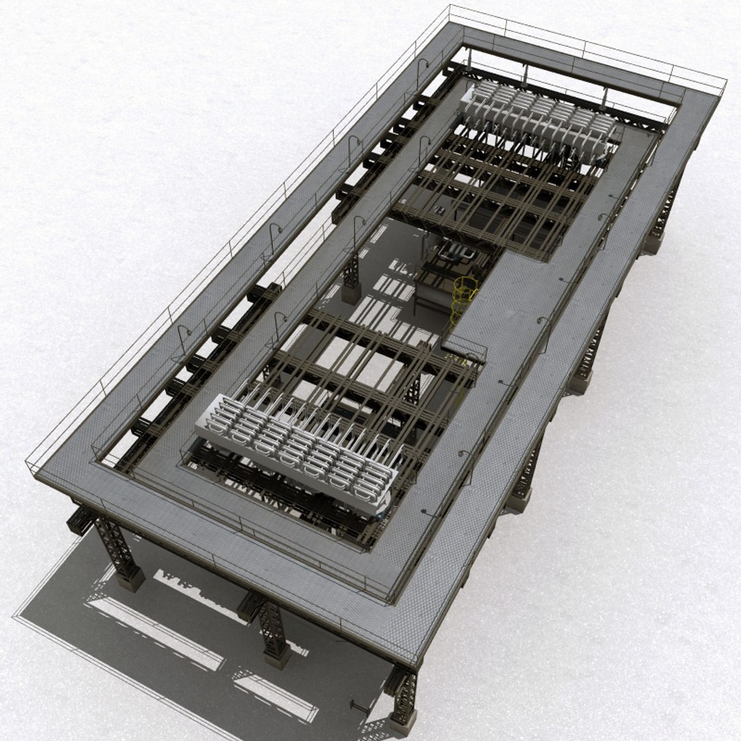 3d Model Of Factory V4
