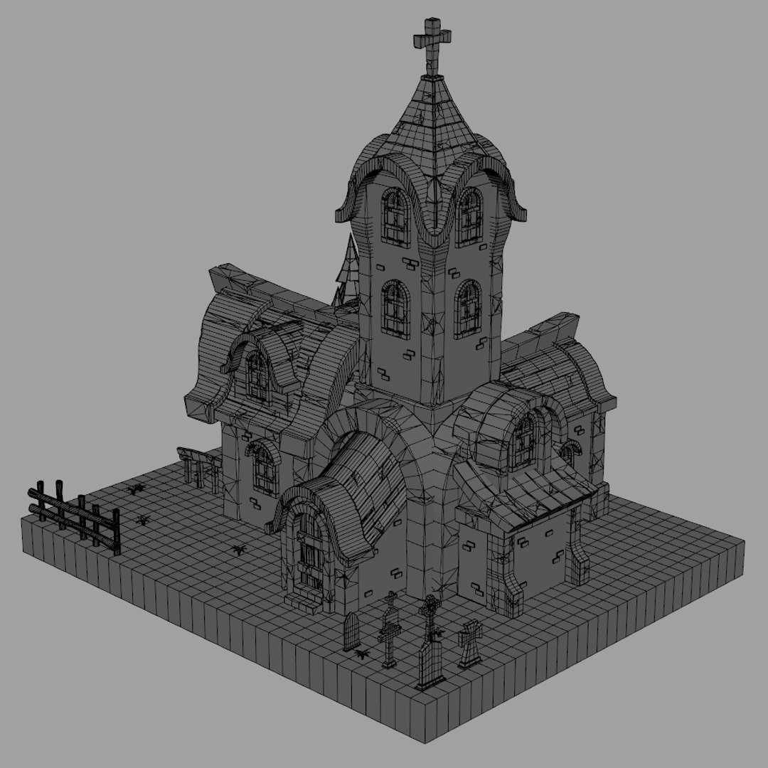 Stylized Church 01 3D Model - TurboSquid 1826768