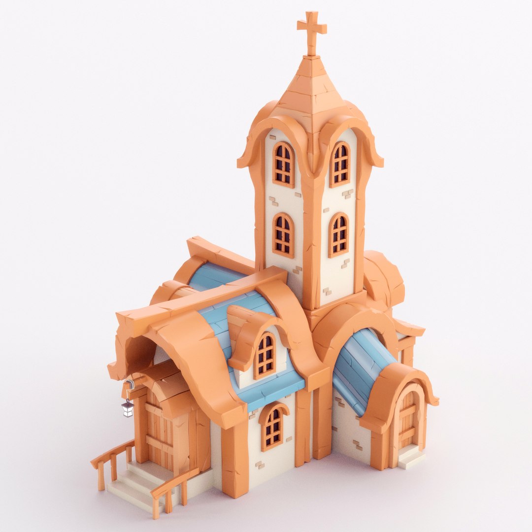modelo 3d Iglesia estilizada 01 - TurboSquid 1826768