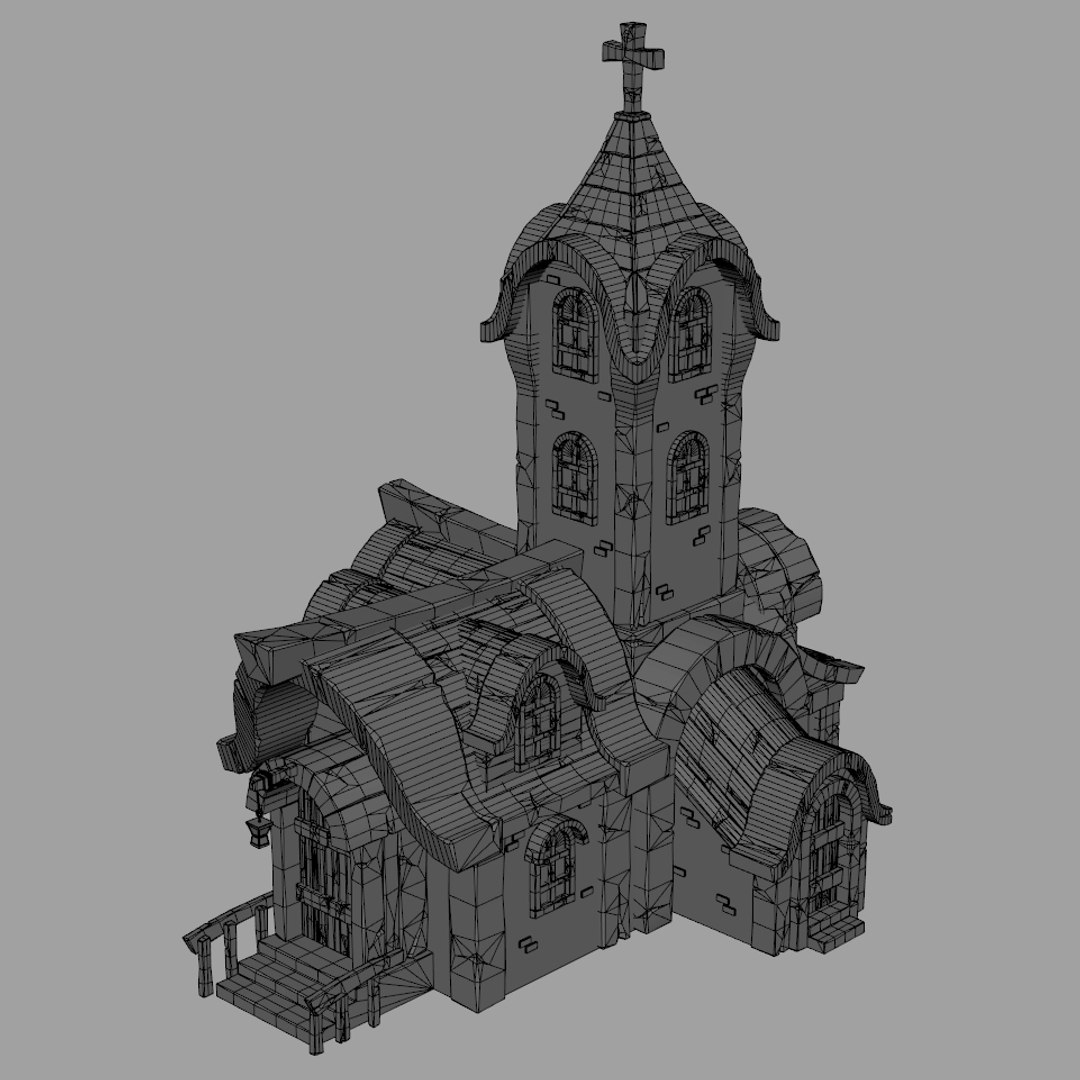 Stylized Church 01 3D Model - TurboSquid 1826768