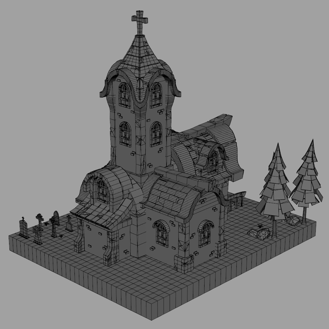 Stylized Church 01 3D Model - TurboSquid 1826768