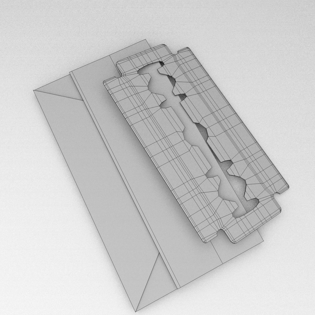 Razor Blade 3d Model