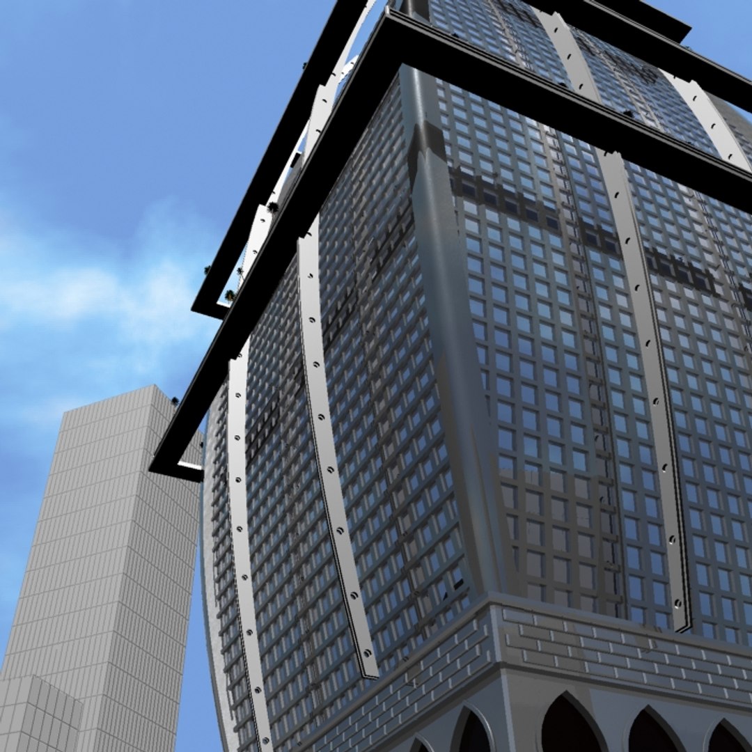3d Wedge-shaped Skyscraper Building Model