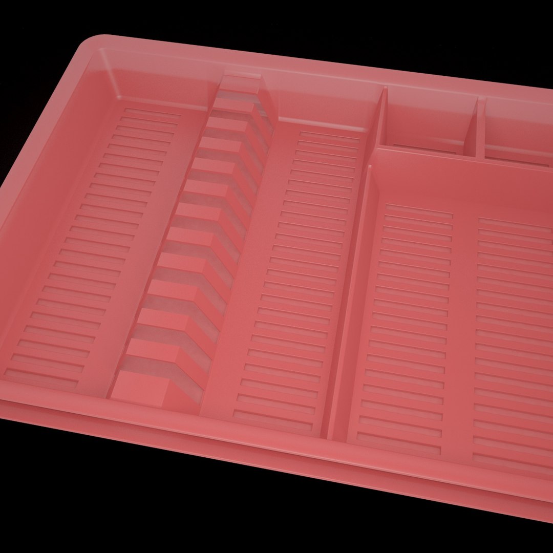 3d v-ray dish drainer model