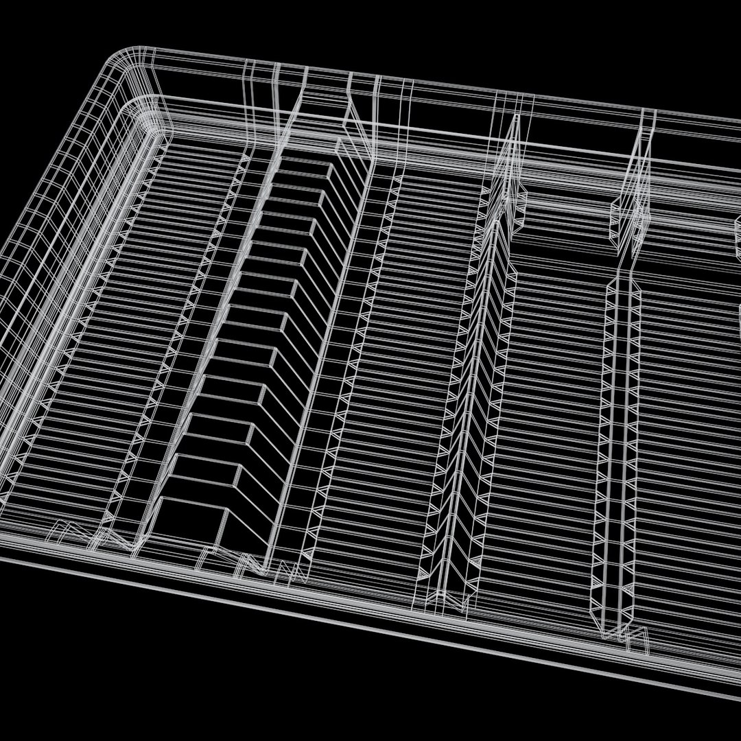 3d v-ray dish drainer model