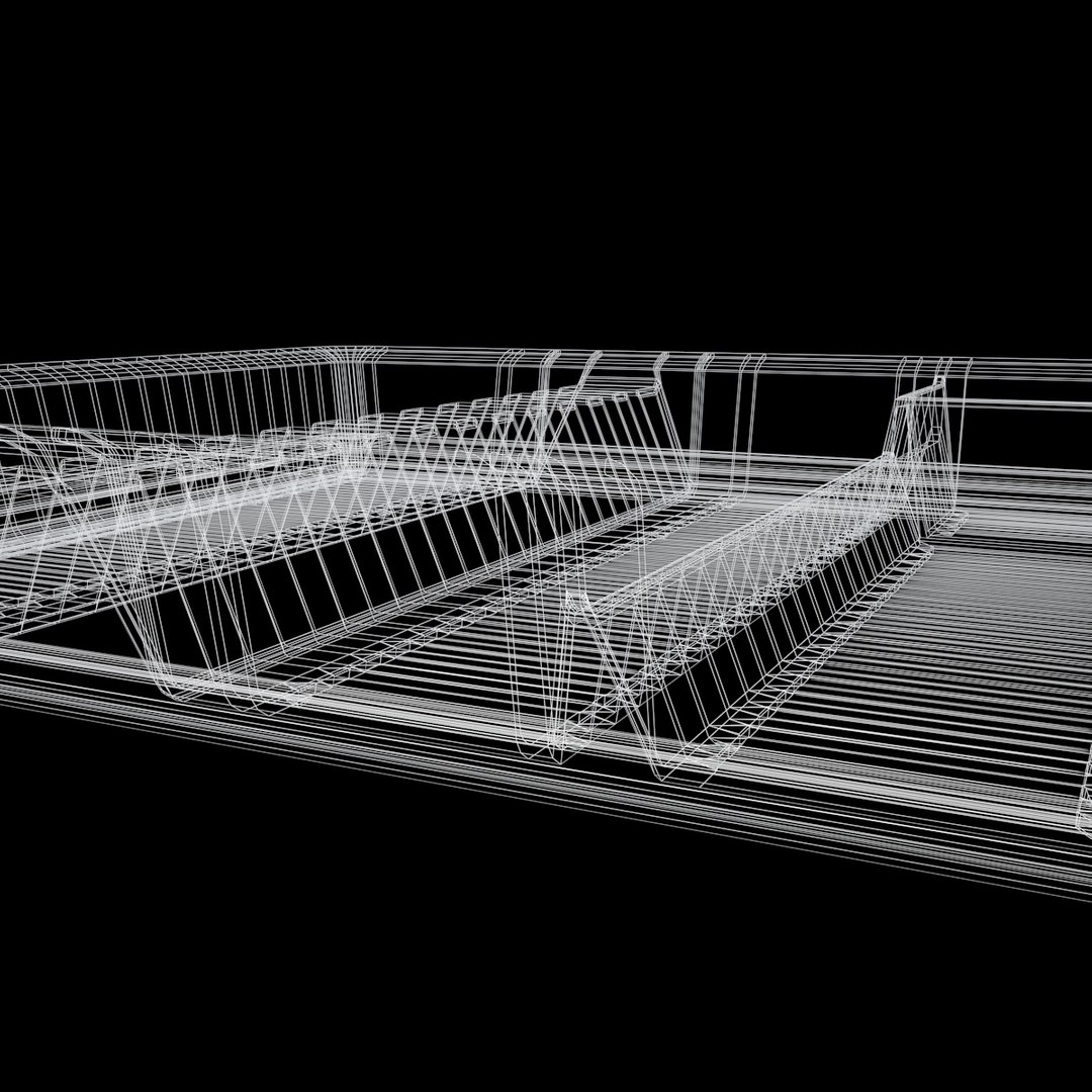 3d v-ray dish drainer model