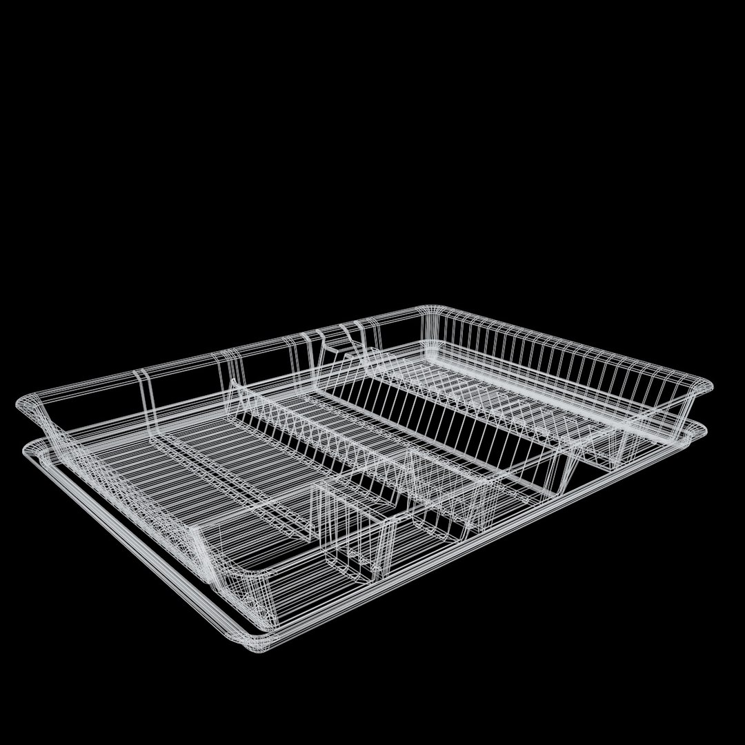 3d v-ray dish drainer model