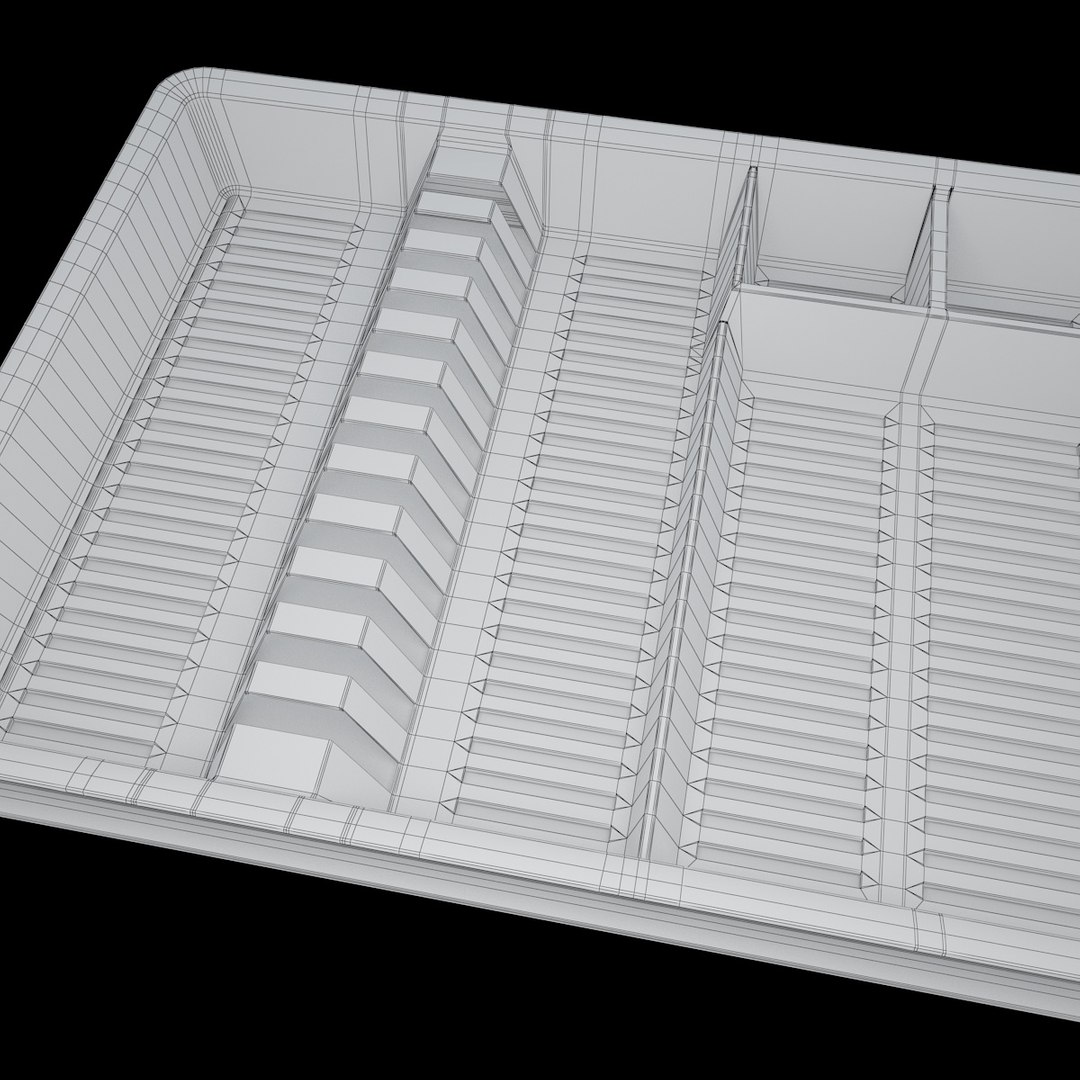 3d v-ray dish drainer model