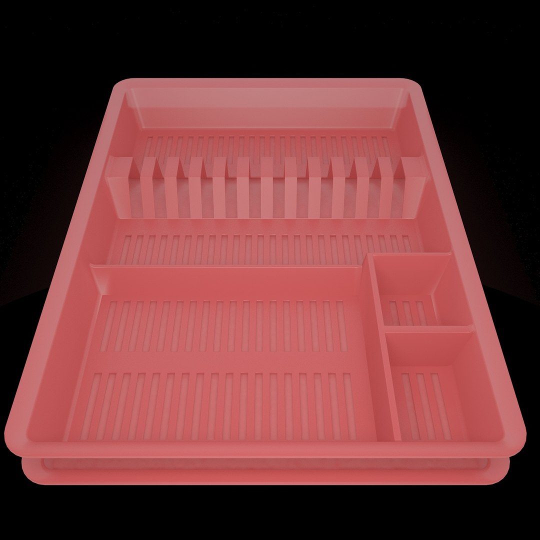 3d v-ray dish drainer model