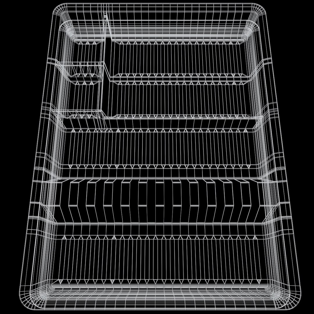 3d v-ray dish drainer model
