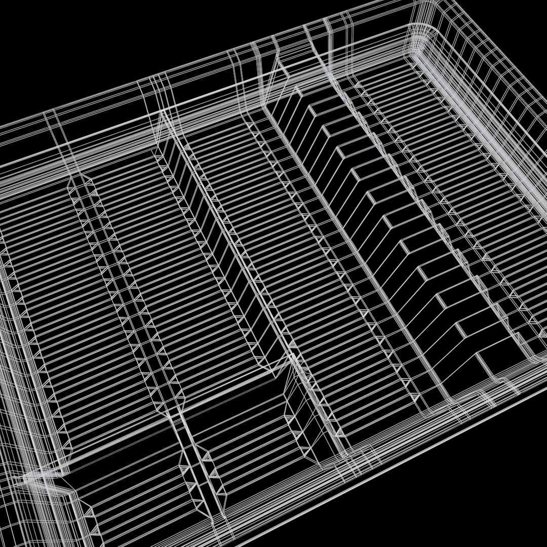 3d v-ray dish drainer model
