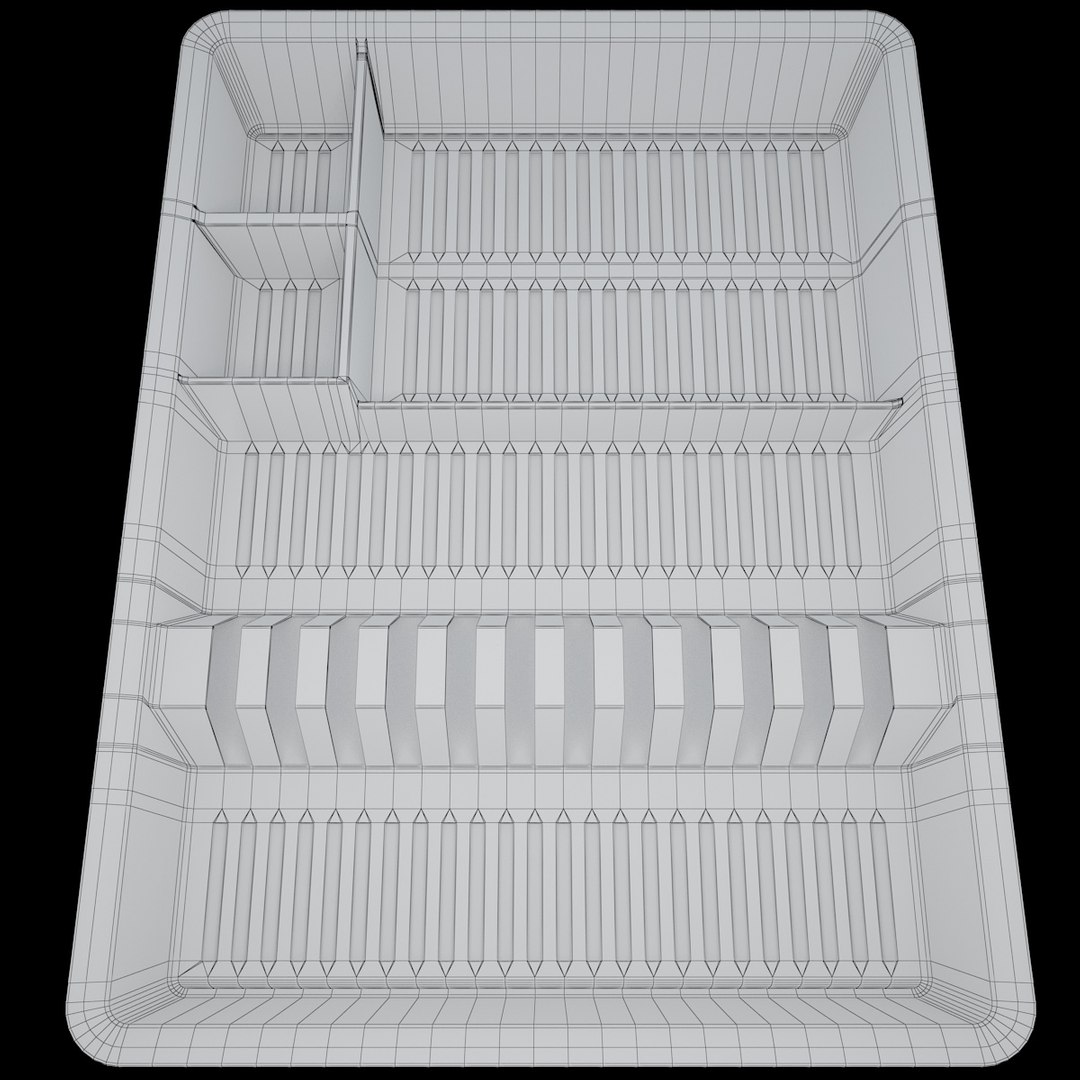 3d v-ray dish drainer model