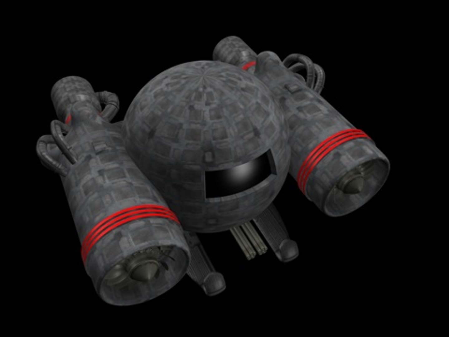 3d Futuristic Space Hopper Model