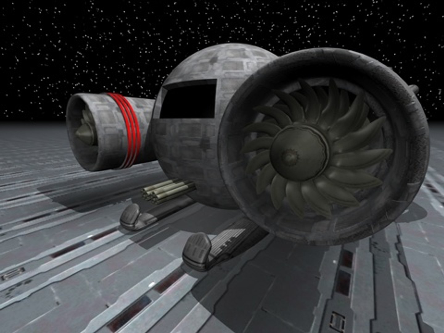 3d Futuristic Space Hopper Model