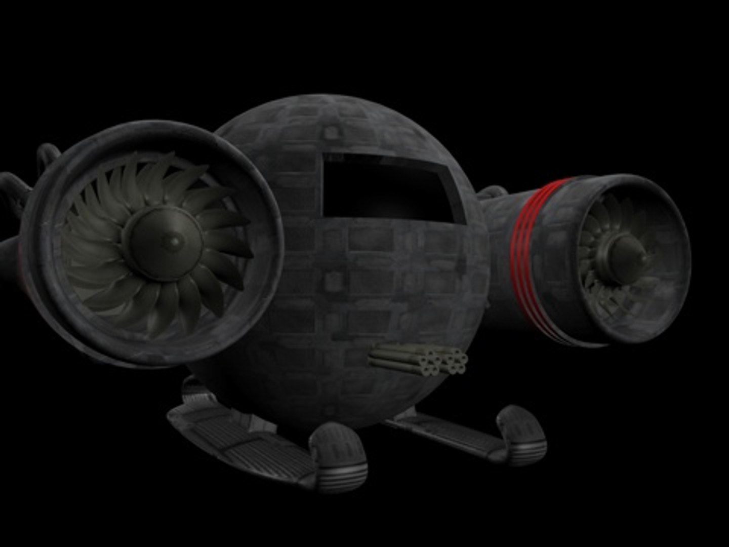 3d Futuristic Space Hopper Model