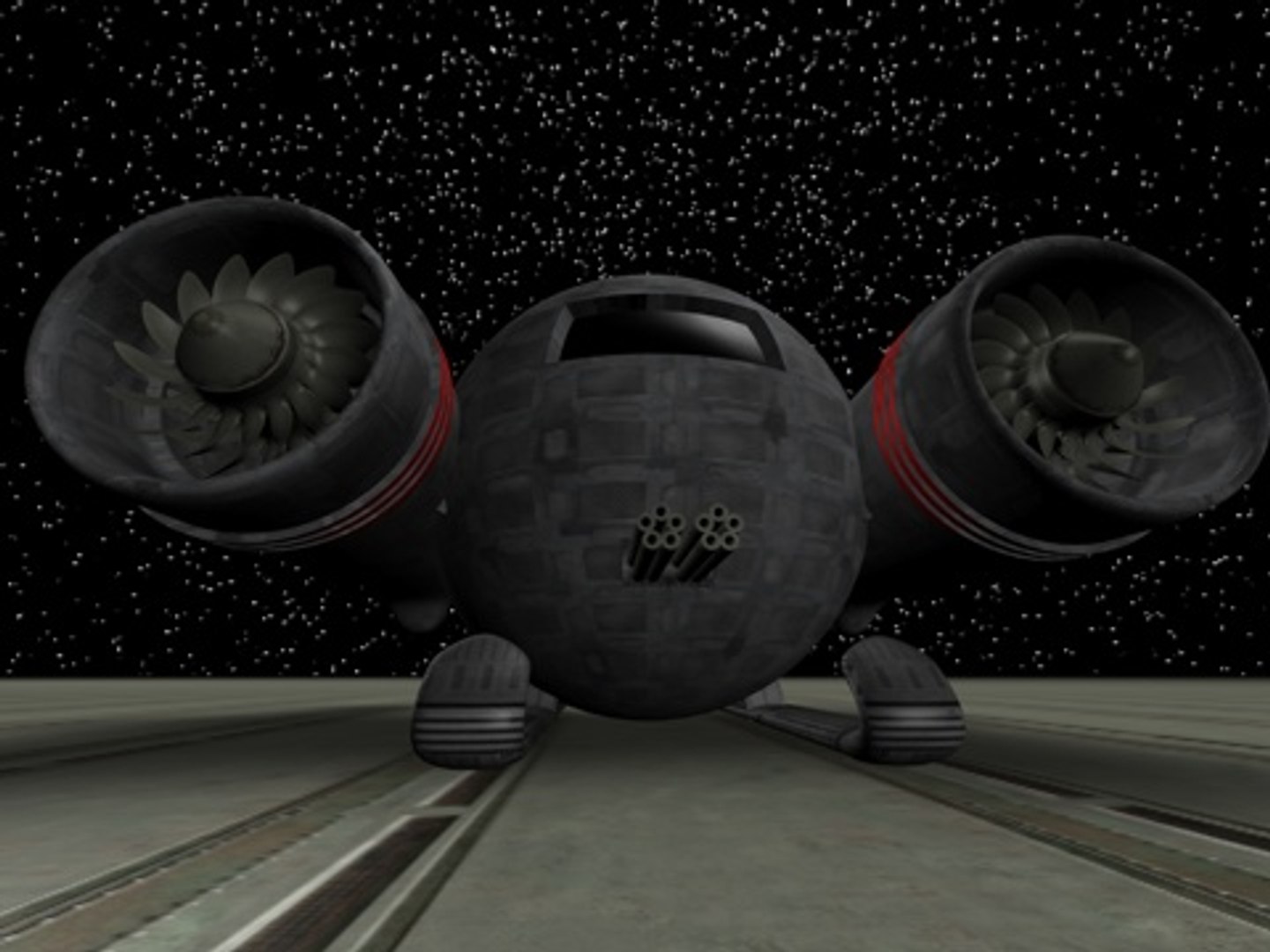 3d Futuristic Space Hopper Model