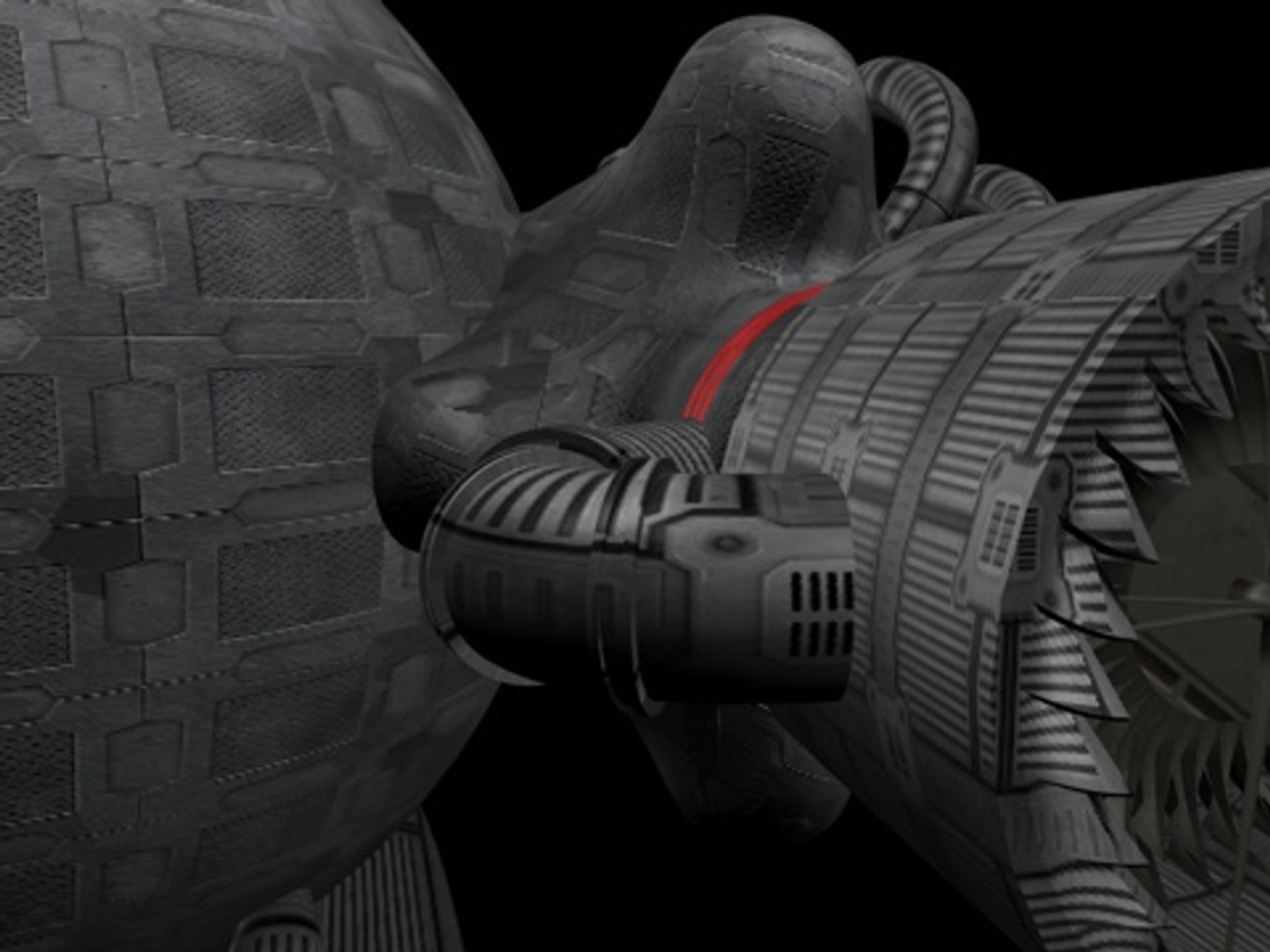 3d Futuristic Space Hopper Model