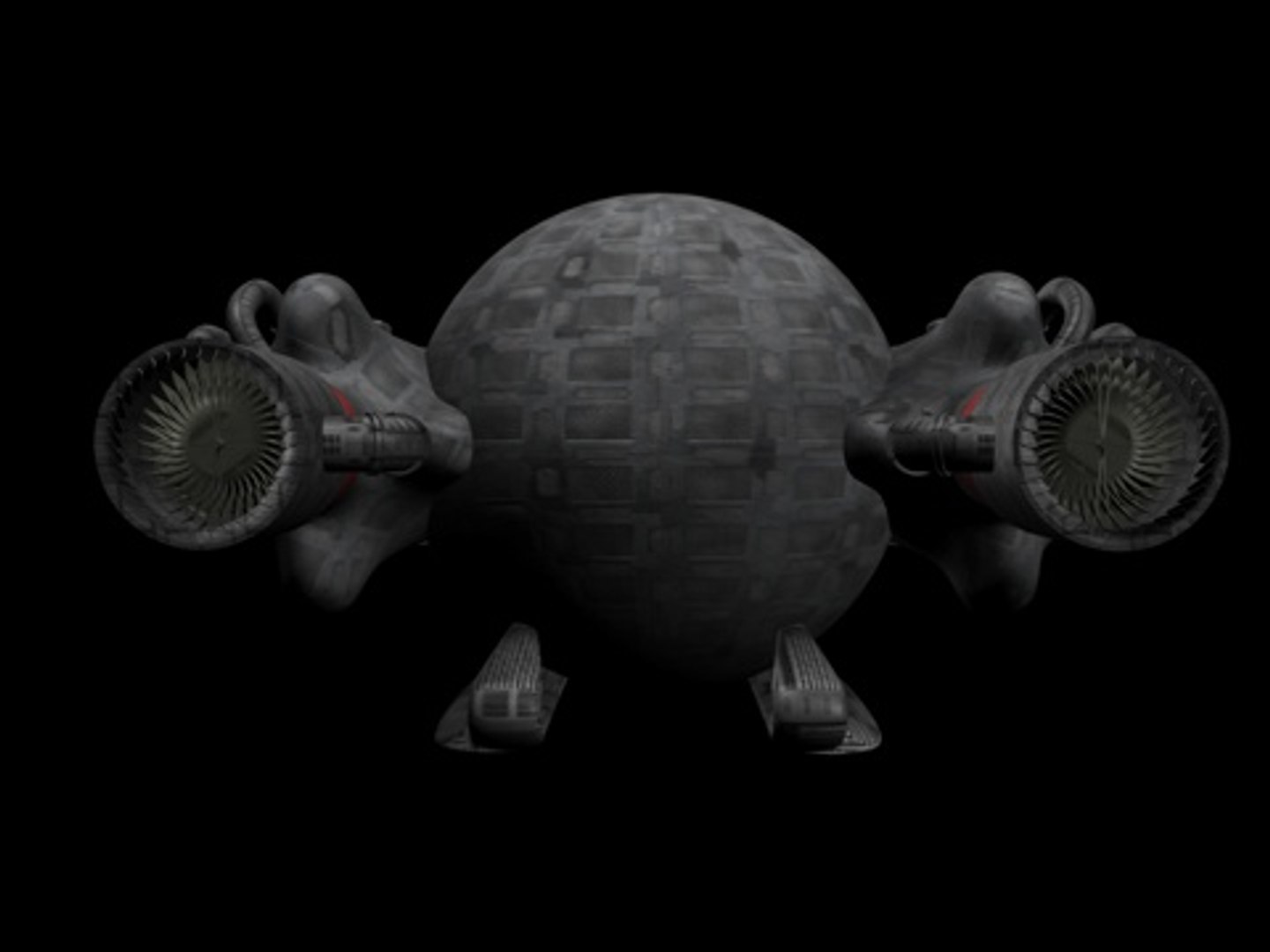 3d Futuristic Space Hopper Model