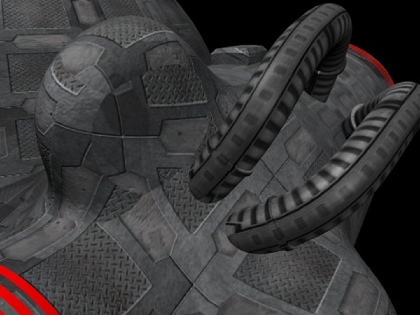 3d Futuristic Space Hopper Model