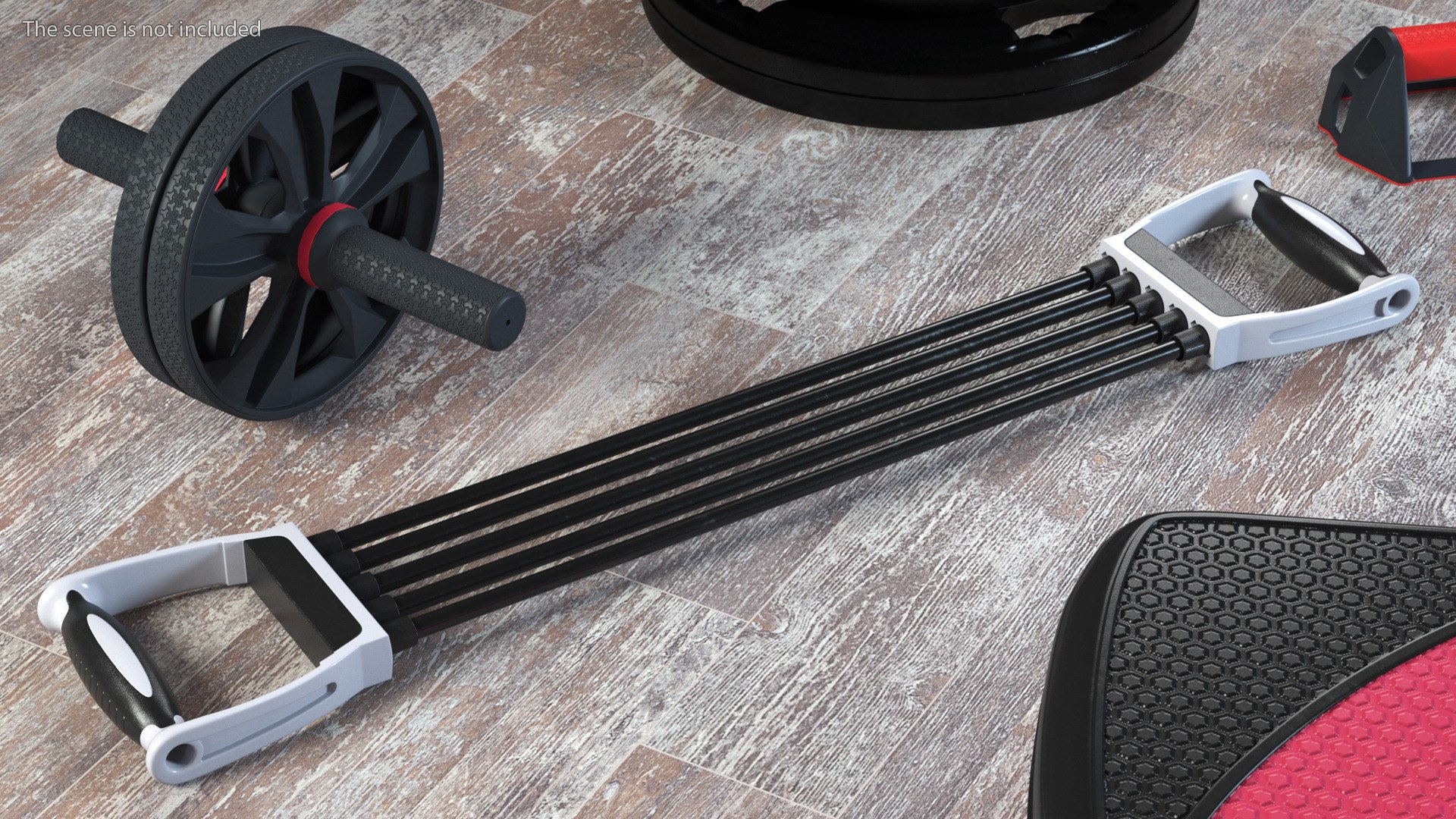 Exerciser Chest Expander Black 3D - TurboSquid 2015703