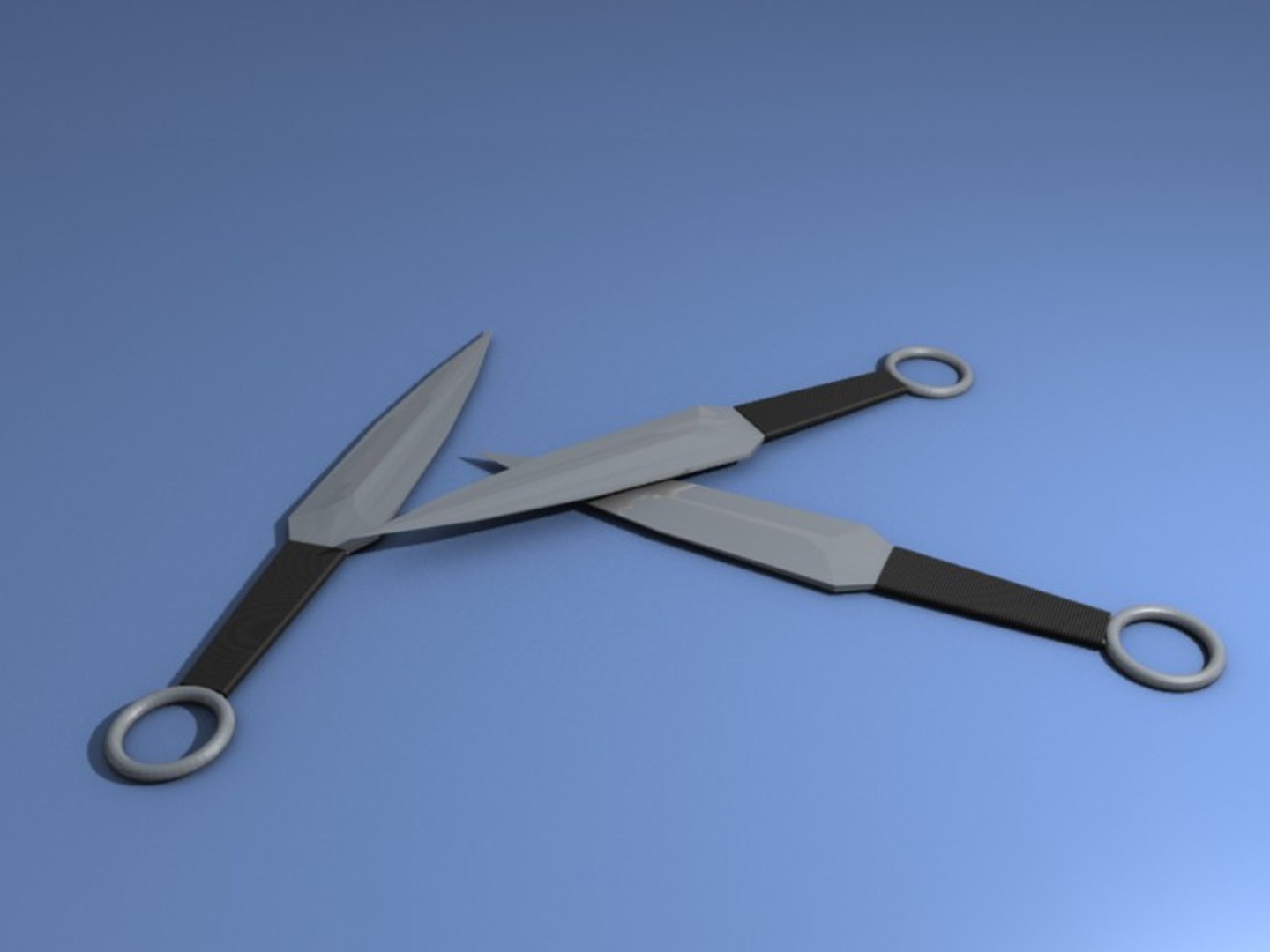 3d Model Of Throwing Dagger