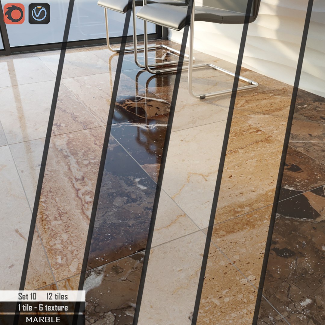 3D tile cosmo stone set - TurboSquid 1266835