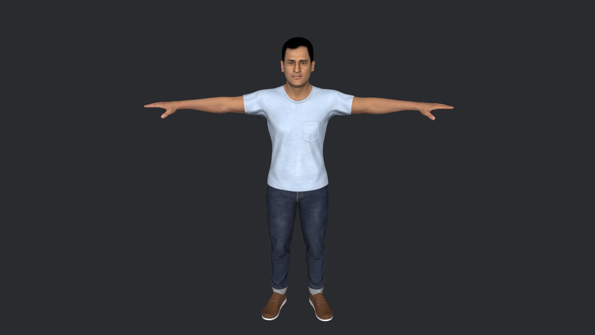 Mahendra Singh Dhoni Hyper Realistic Full Body Fully Rigged 3D ...